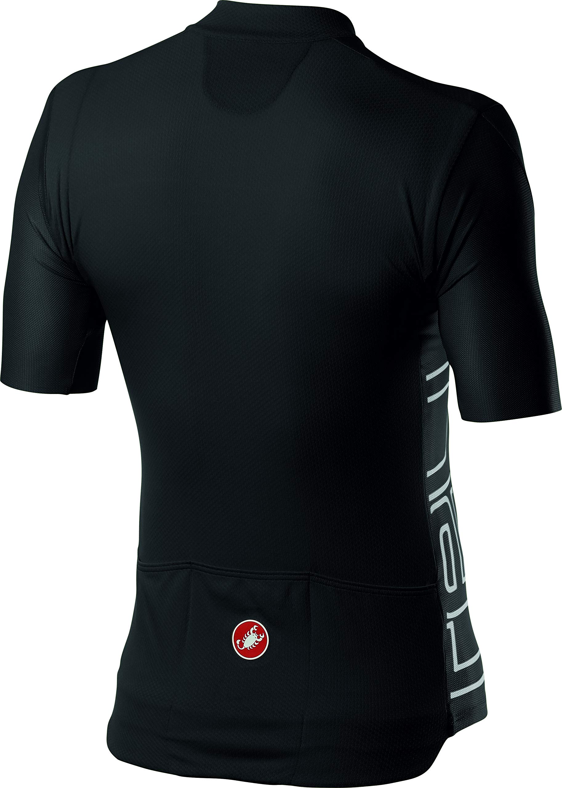 Castelli Cycling Entrata V Jersey for Road and Gravel Biking l Cycling - Light Black - XX-Large