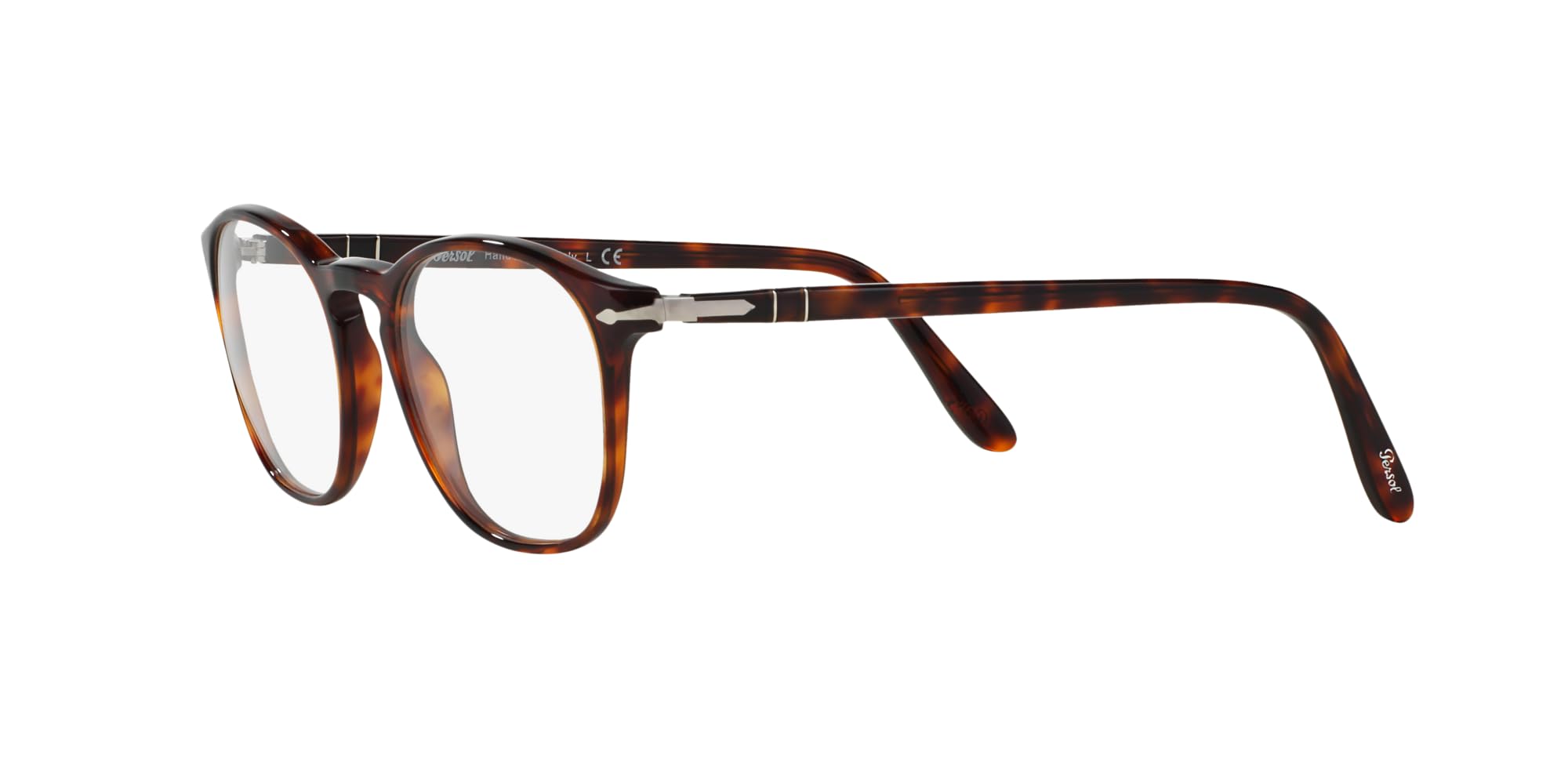 Persol PO3007V Square Prescription Eyewear Frames, Havana/Demo Lens, 52 mm