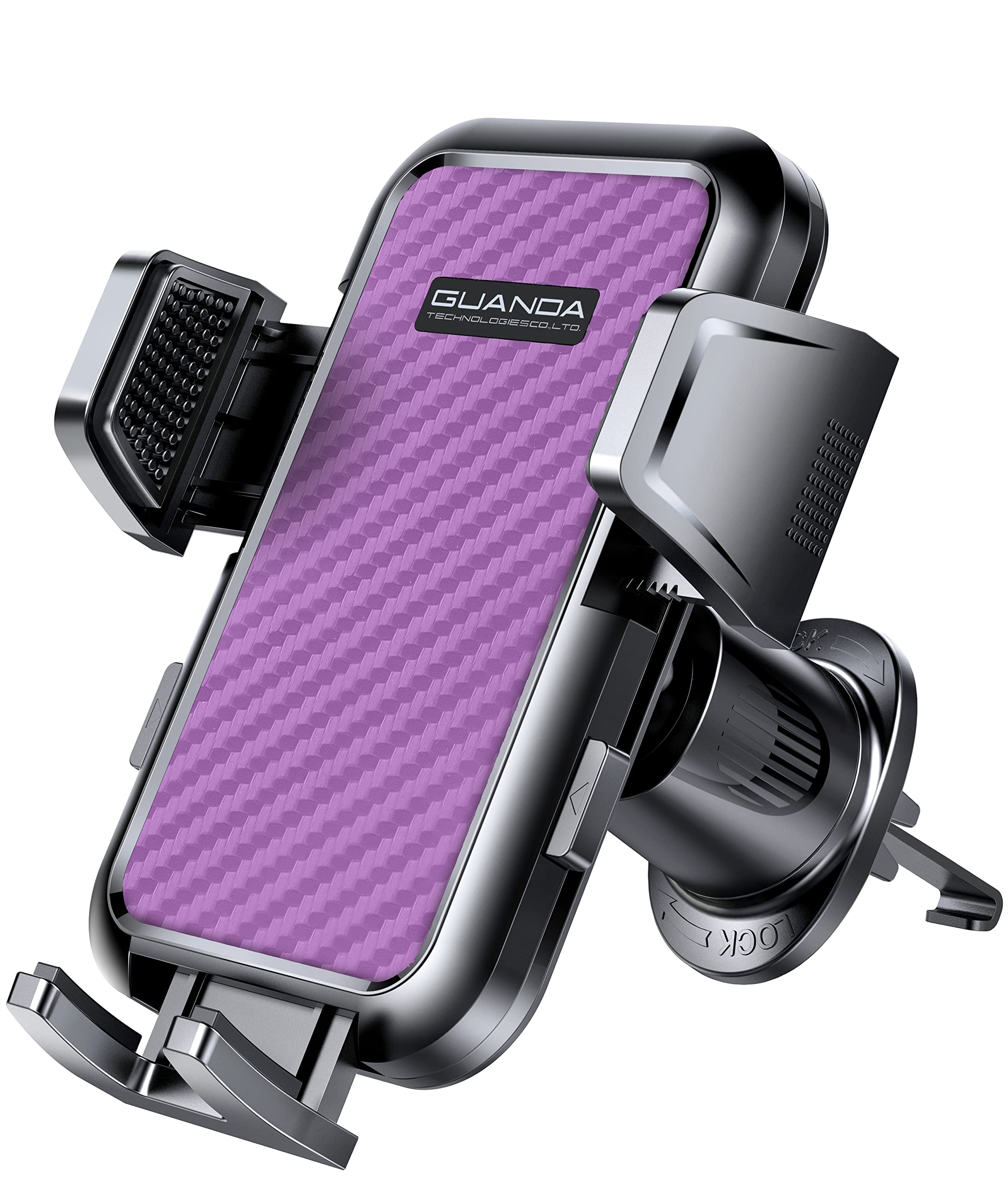 GUANDA TECHNOLOGIES CO., LTD. Car Phone Holder with Strong Suction Cup and Car Phone Mount Vent Clip