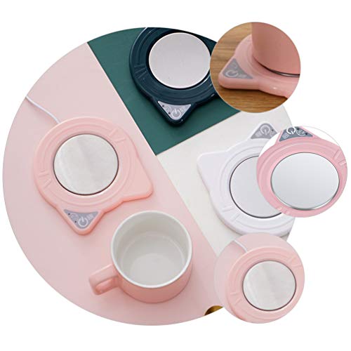 DOITOOL Cat Thermostat Coaster Drink Cup Warmer Cup Warmer for Desk Cup Warmer for Tea Desk Cup Warmer Coffee Mug Heater Drinks Cup Warmer for Coffee Insulation Tray Heating Office Abs