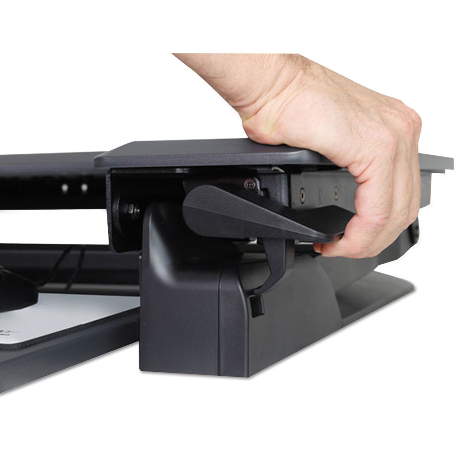 Ergotron – USA Assembled WorkFit-TL Standing Desk Converter, Dual Monitor Sit Stand Desk Riser for Tabletops – 37.5 Inch Width, Black, TAA Compliant