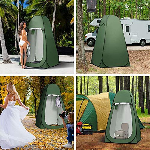 CLICIC Pop Up Privacy Shower Tent Instant Portable Outdoor Shower Tent Camp Toilet Changing Room Rain Shelter for Outdoors Indoors Green