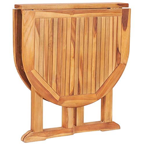qiangxing 5 Piece Folding Patio Dining Set Outdoor Patio Dining Set Outdoor Patio Furniture Patio Set Patio Table and Chairs Set Solid Teak Wood