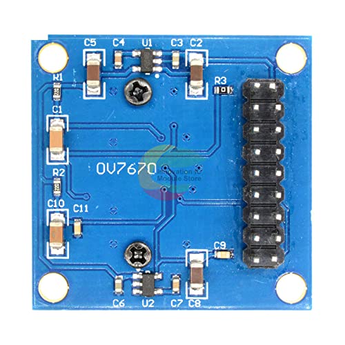 OV7670 300KP Camera Module Supports VGA CIF 640X480 Auto Exposure Control Display Compatible I2C Interface for Arduino