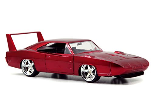 Jada Toys Fast & Furious Dom's Dodge Charger Daytona DIE-CAST Car, 1: 24 Scale Red (97060)