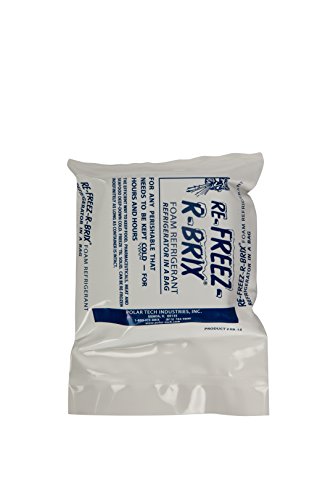 San Jamar - B6180GR Reusable Ice Pack, 1 1/2x7x6", PK6, Clear (B6180)