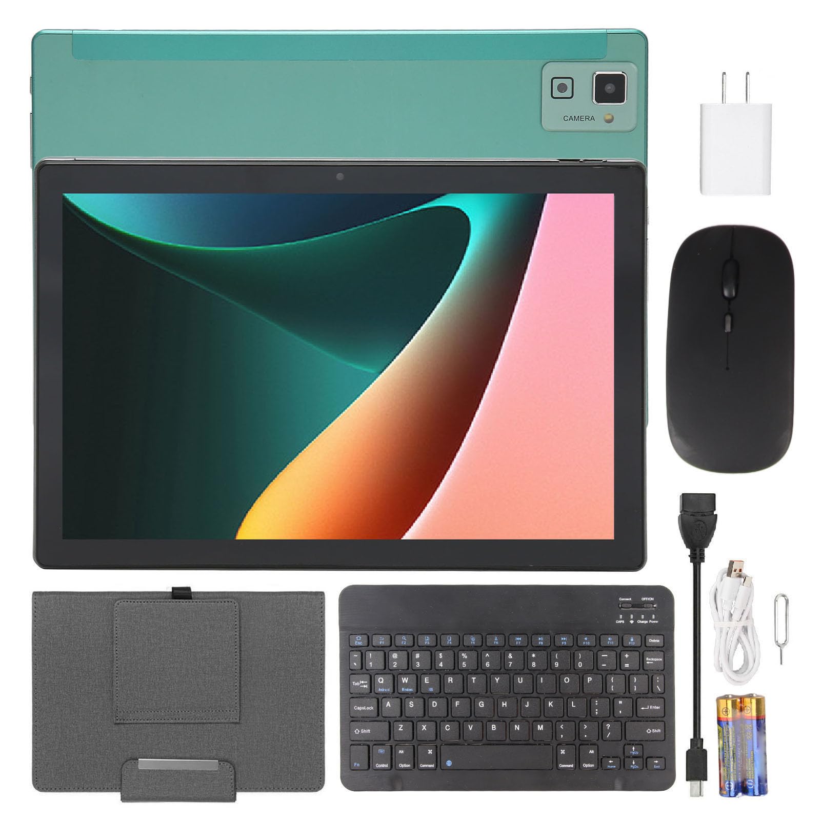 DAUZ Office Tablet, 100 to 240V HD Tablet 5G WiFi 2 In1 for Work (US Plug)