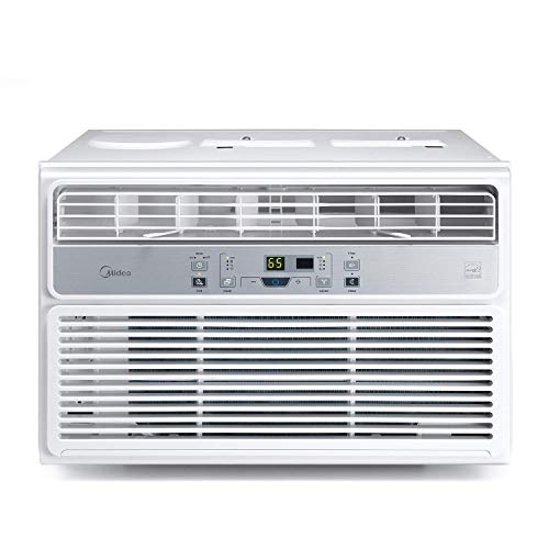 MIDEA EasyCool Window Air Conditioner - Cooling, Dehumidifier, Fan with remote control - 6,000 BTU, Rooms up to 250 Sq. Ft. (MAW06R1BWT Model) (Renewed)