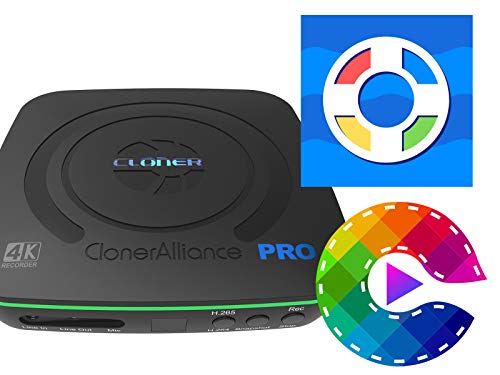 ClonerAlliance UHD Pro, 4K Video Recorder, HDMI Capture DVR with H.265/H.264 Codec, Cinematic 4K@24fps Recording(Up to 4K@30fps), No PC Required.