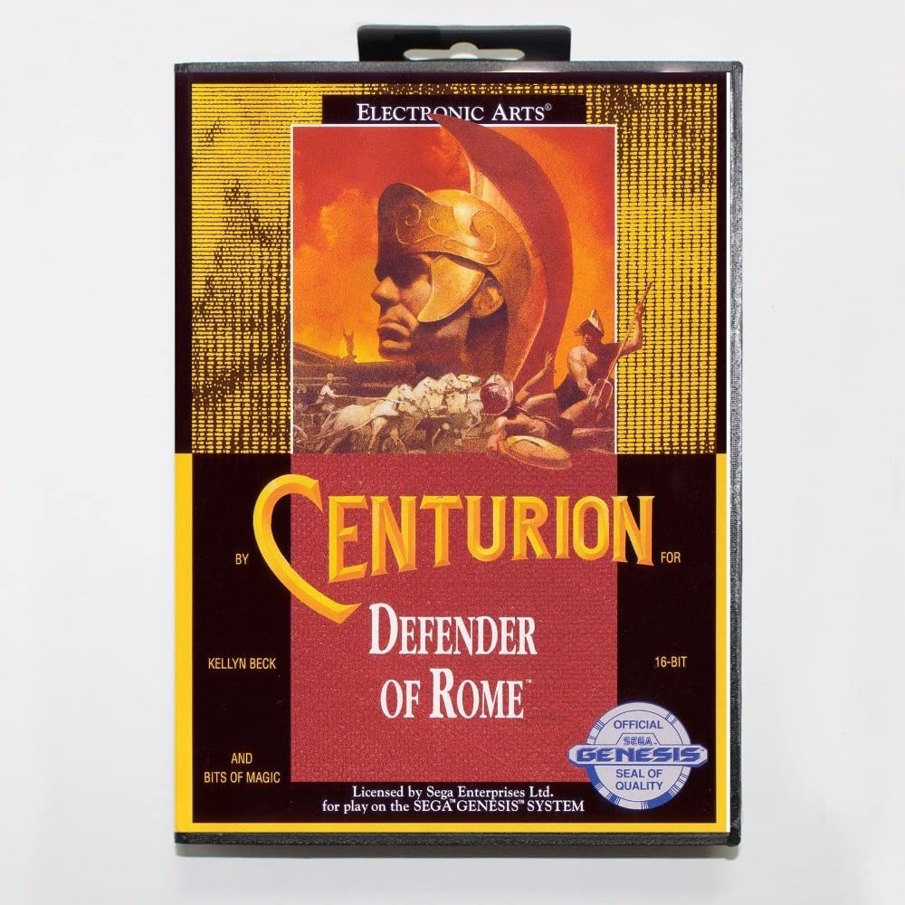 Centurion Defender Of Rome Game Cartridge 16 Bit MD Game Card With Retail Box For Sega Mega Drive For Genesis (Black)
