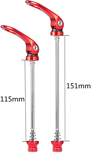 Chooee Quick Release Skewers Front & Rear Set for Mountain bike,red