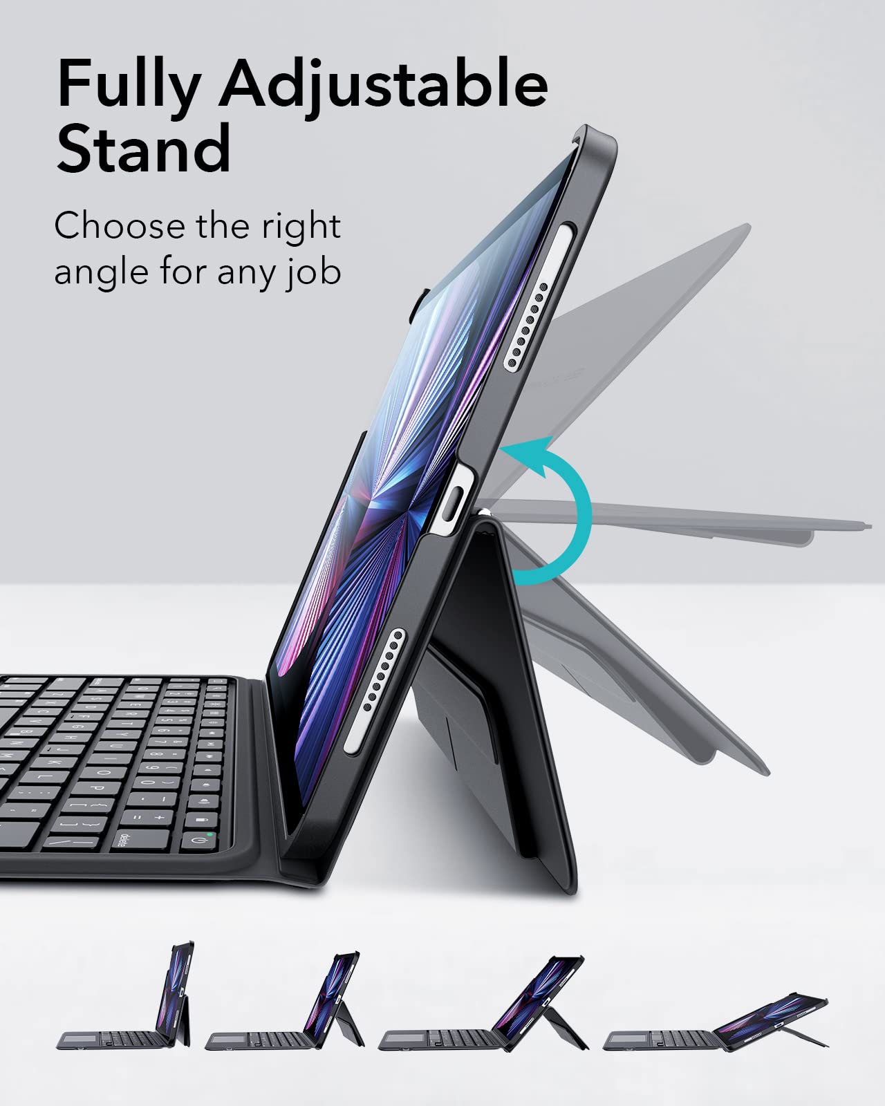 ESR Ascend Keyboard Case Paper-Feel Screen Protector for iPad Air 5/iPad Air 4 (2022/2020, 10.9 inch), and iPad Pro 11 (2021/2020/2018), Write and Draw Like on Paper