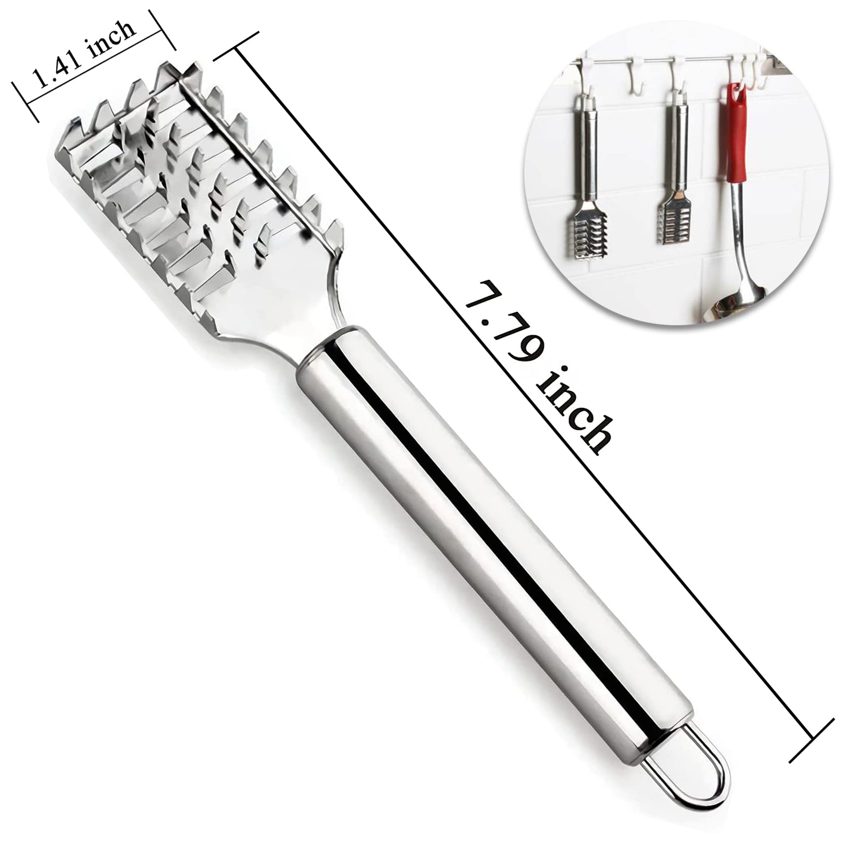 Fish Scaler, Fish Scale Remover,Fish Scaler Brush Fish Scaler Remover,Quickly Remove Fish Scale Stainless Steel,Easily Remove Fish Scales Without Fuss Or Mess