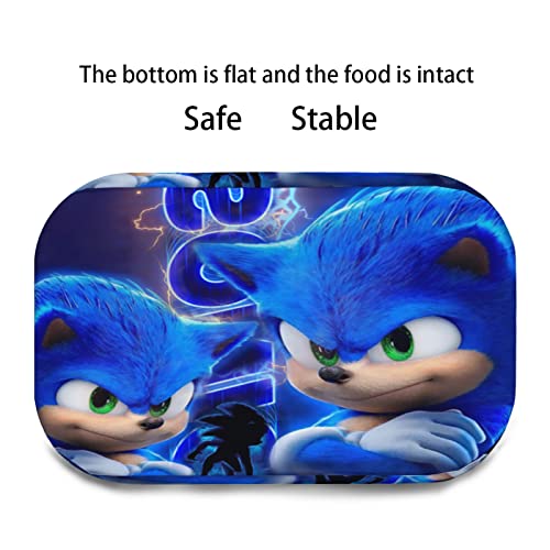 SHEFDVEG Cute Blue Lunch Bag for Boys Girls kawaii Reusable Insulated Lunch Box - Leakproof Cooler Tote Bag Freezable Lunch Bag for Office Work School