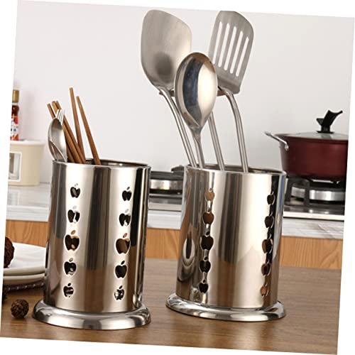 DOITOOL cooking utensil holder kitchen utensil holder stainless utensil holder flatware organizers flatware drying chopsticks holder utensil drying Stainless steel tableware Kitchenware