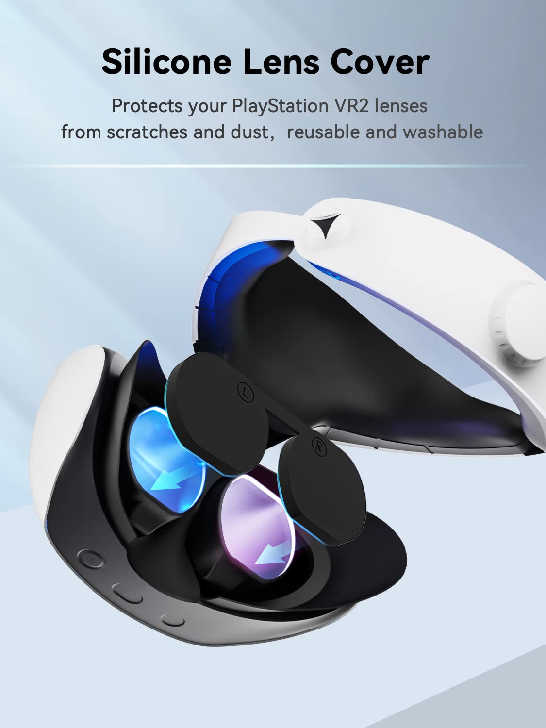 CNBEYOUNG All in One Magnetic Charging Station Dock for Controllers of PSVR 2&PS5, Storage Stand for PS5 Console with Dual Cooling Fan and Mount Holder for PS VR2 VR Headset and Game Slot