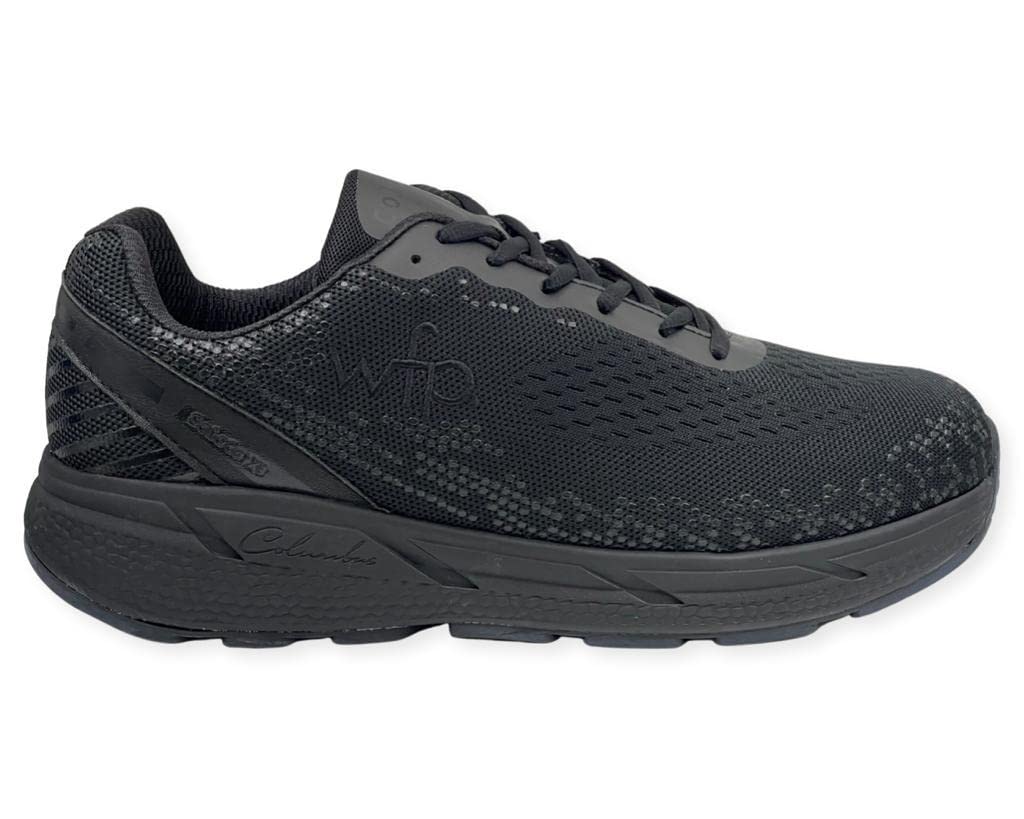 Columbus WFP Scioto X3 Walking Shoes for Women - Extra Comfortable & Everyday Ladies Sneakers - Black/Black, US 10, X Wide