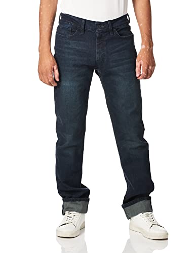 Nautica Men's 5 Pocket Straight Fit Stretch Jean, Pure Adriatic Sea Wash, 40W 34L