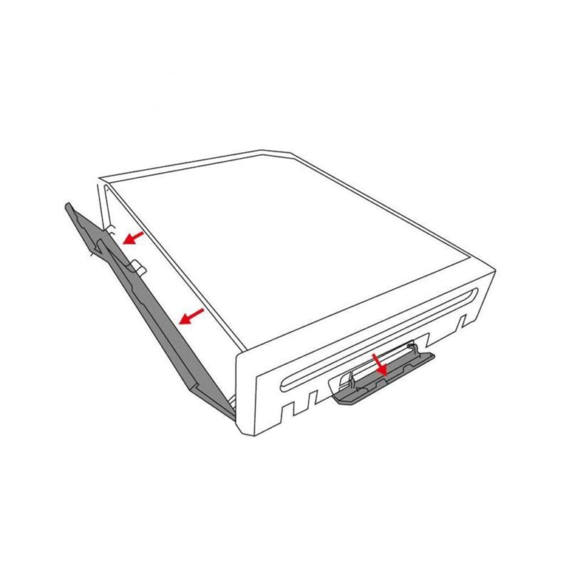 Pack of 10 - 3-Piece Replacement Door Slot Cover Lid Set for Nintendo Wii Console System