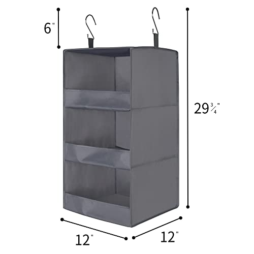GRANNY SAYS Bundle of 1-Pack Hanging Clothing Organizer & 1-Pack Hanging Storage Shelves