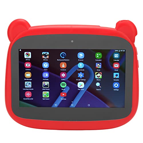 Estink 7 Inch Tablet, Octa Core Processor, 2GB RAM 32GB ROM, HD IPS Screen, Android 10 Tablet, Dual Camera, 5G WiFi Dual Band, 5000mAh Large Capacity Battery, Support 32G Memory Card(Red)
