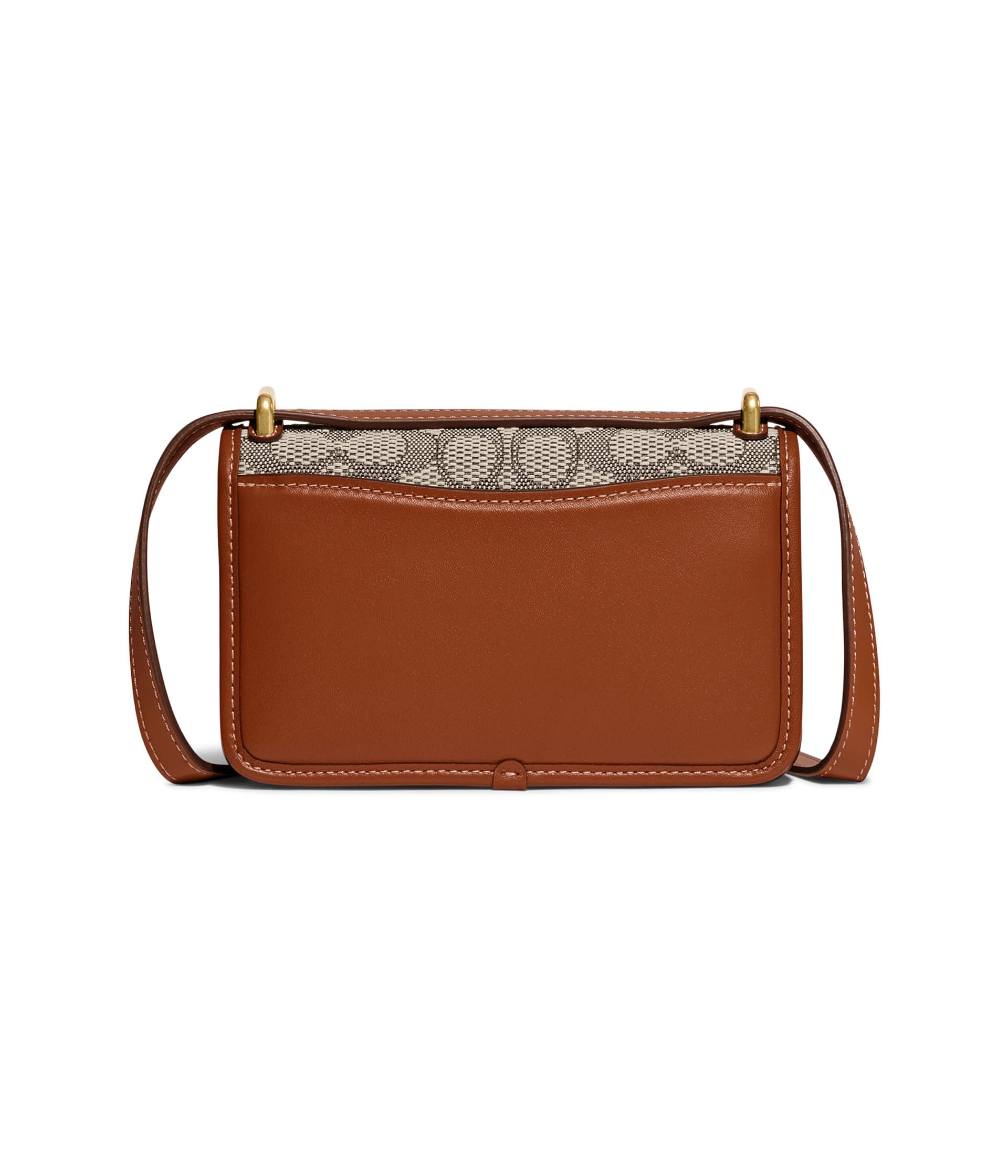 COACH Signature Textile Jacquard Bandit Crossbody Cocoa Burnished Amber One Size