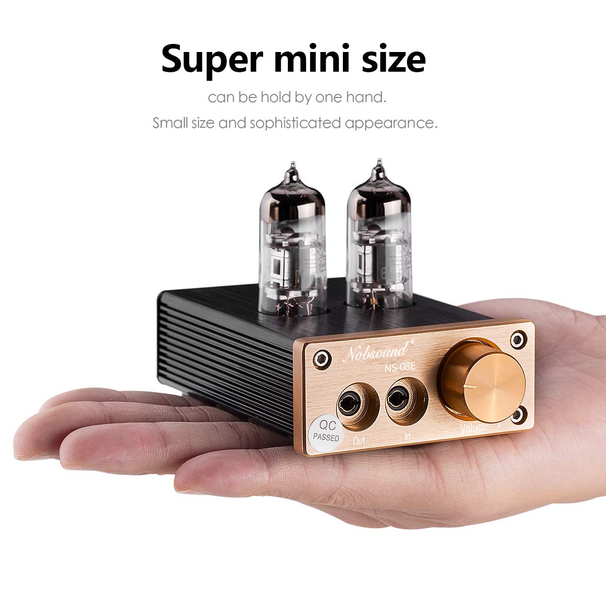 Nobsound NS-08E Vacuum Tube Headphone Amplifier Hi-Fi Valve Headphone Amp Stereo Audio Preamplifier