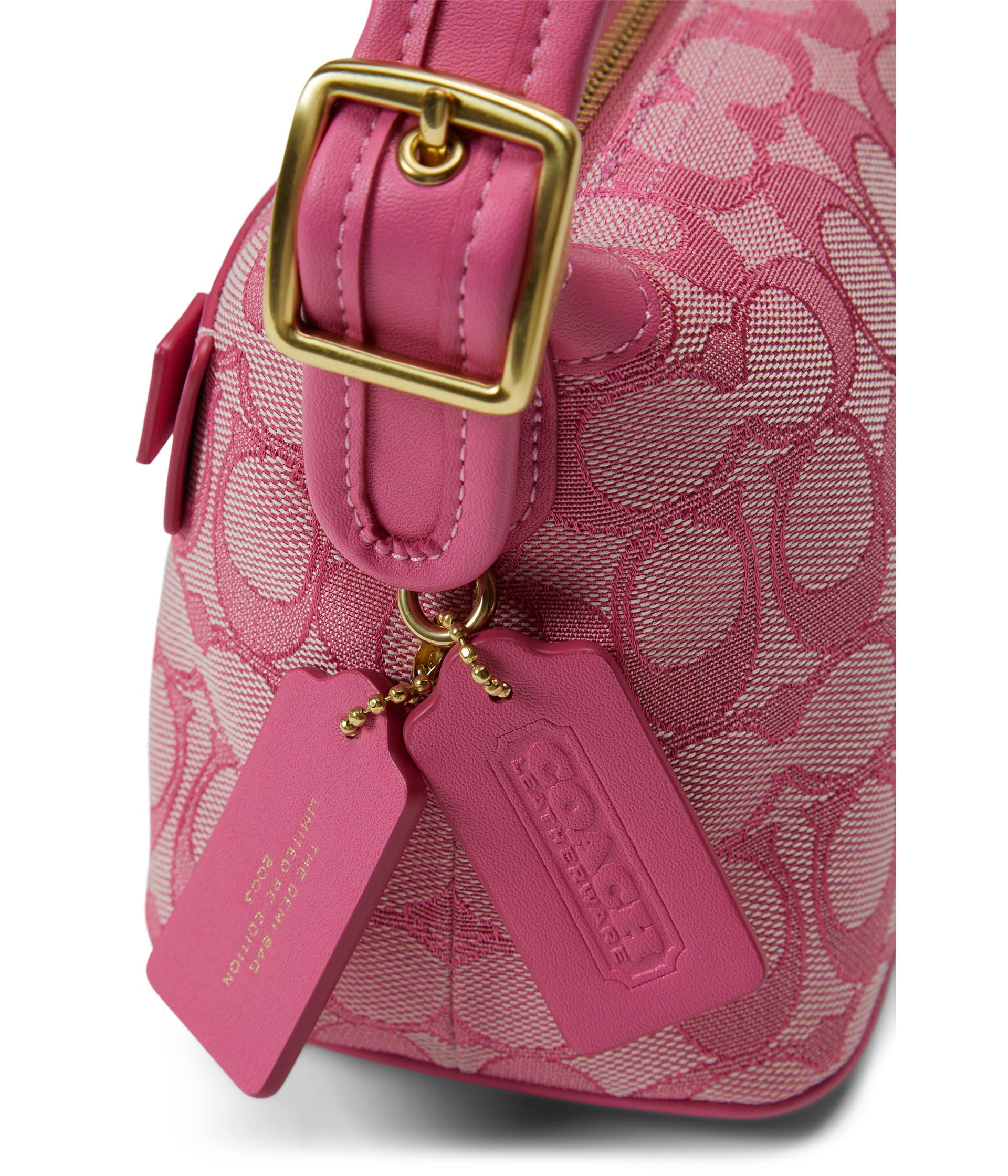 COACH Signature Jacquard Demi Bag Petunia Petunia One Size