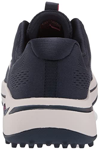 Skechers Women's Go Arch Fit Golf Shoe, Navy/Pink, 8