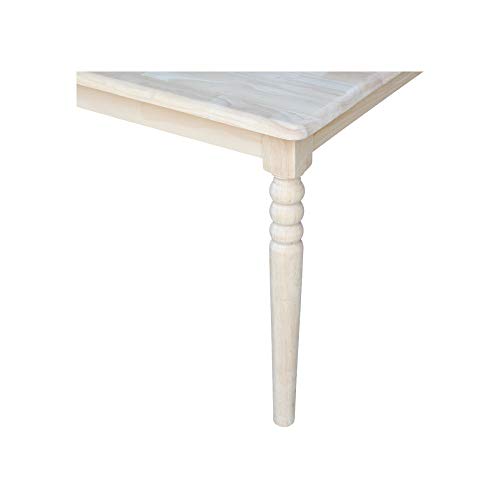 IC International Concepts Unfinished Square Juvenile Table, Solid Wood Craftsmanship, Perfect for Kids' Activities and Learning, Easy to Assemble, Ideal for Playrooms and Classrooms