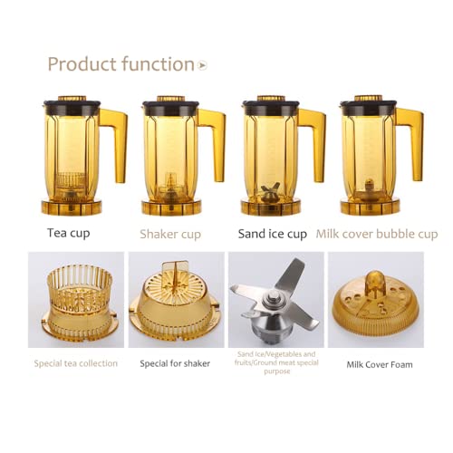 Mai lelu 4 in 1 Tea Breawing Machine Milkshake Blender Smoothie Maker Machine Multifunction Food Blender Brew Cream Milk Shaker