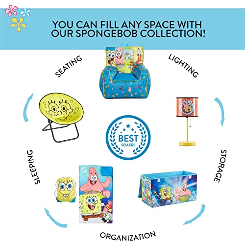 Nickelodeon Spongebob Squarepants Sling Bag and Cozy Lightweight Sleeping Bag, 46β L x 26β W, Ages 3+