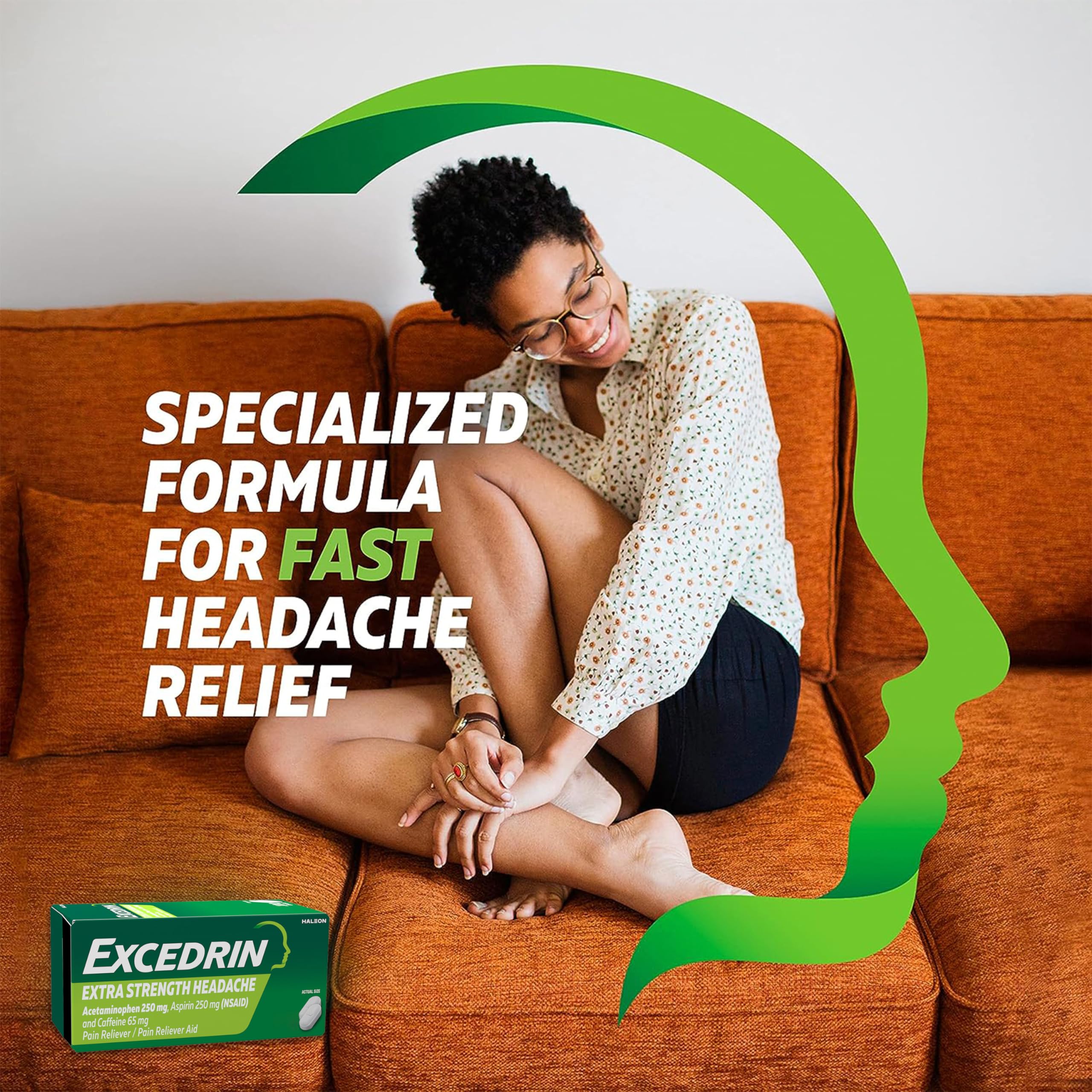 Excedrin Extra Strength Pain Relief Caplets β Headache Relief β 100 Count