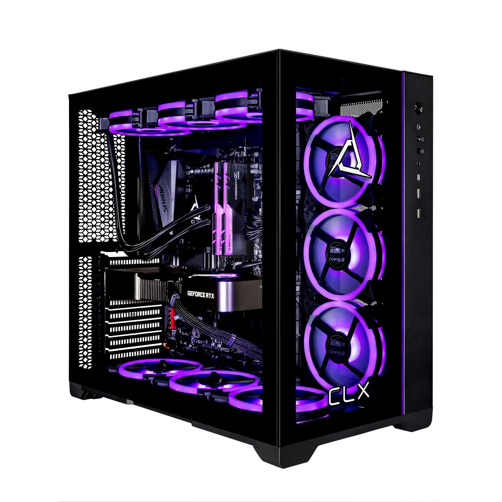 CLX Set Gaming PC - AMD Ryzen 7 7800X3D 4.2GHz, GeForce RTX 4080 Super, 32GB DDR5 Memory, 2TB NVMe M.2 SSD, 6TB HDD, WiFi, Windows 11 Home, Black