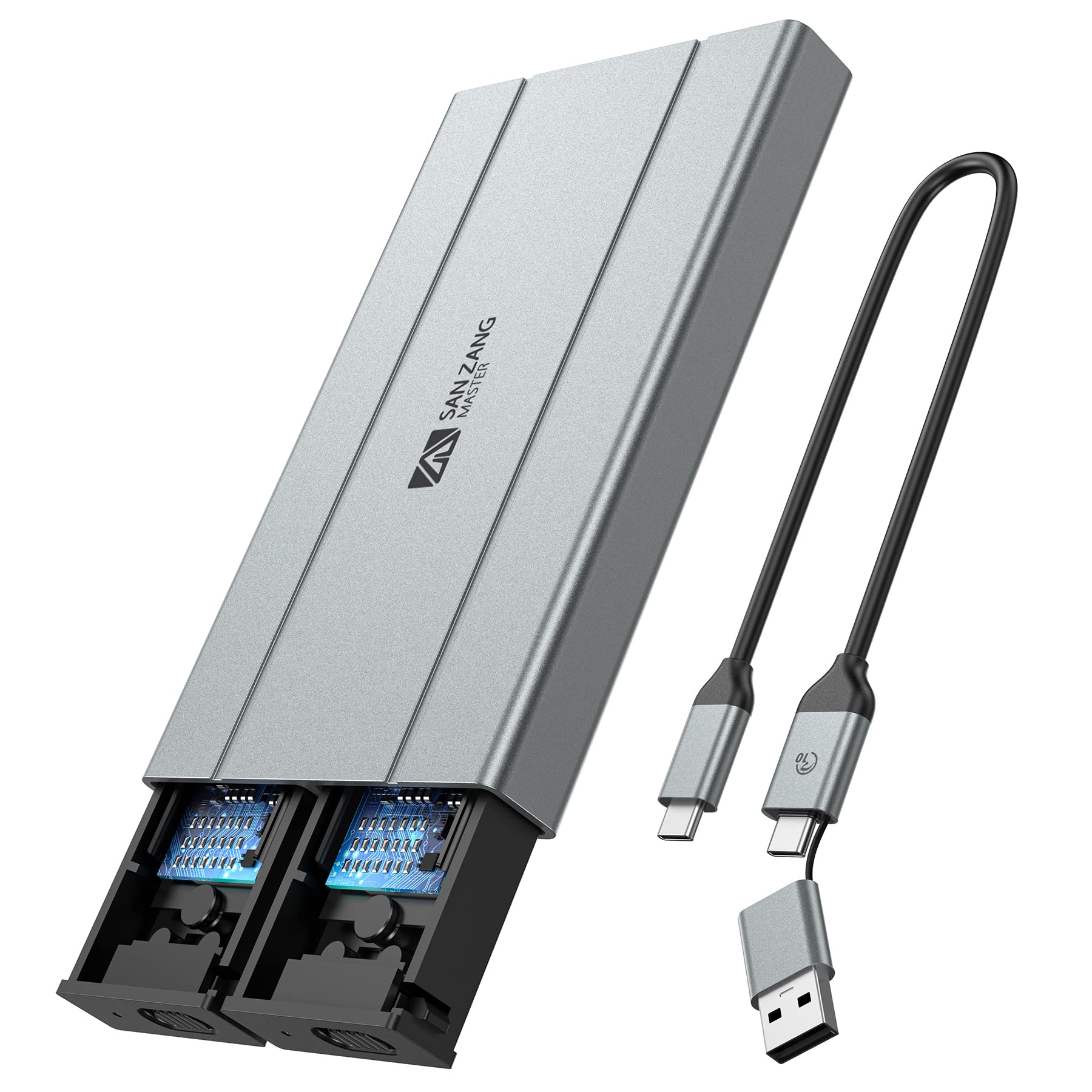 Dual M.2 NVMe SSD Enclosure