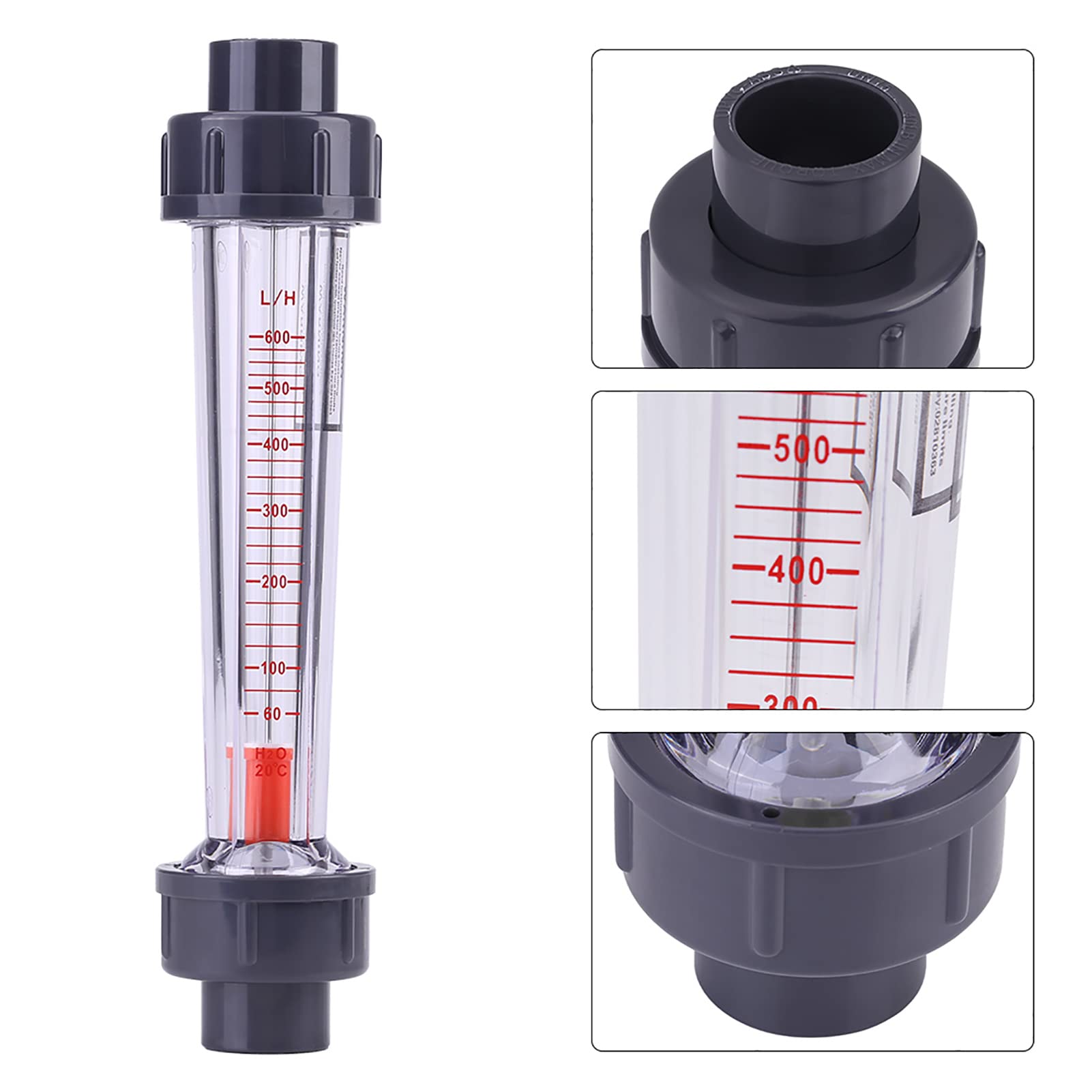 Flow Meter Rotameter 60β600L H Plastic Tube Liquid Water Rotameter LZS 15D Flow Meter Liquid Flow Meter