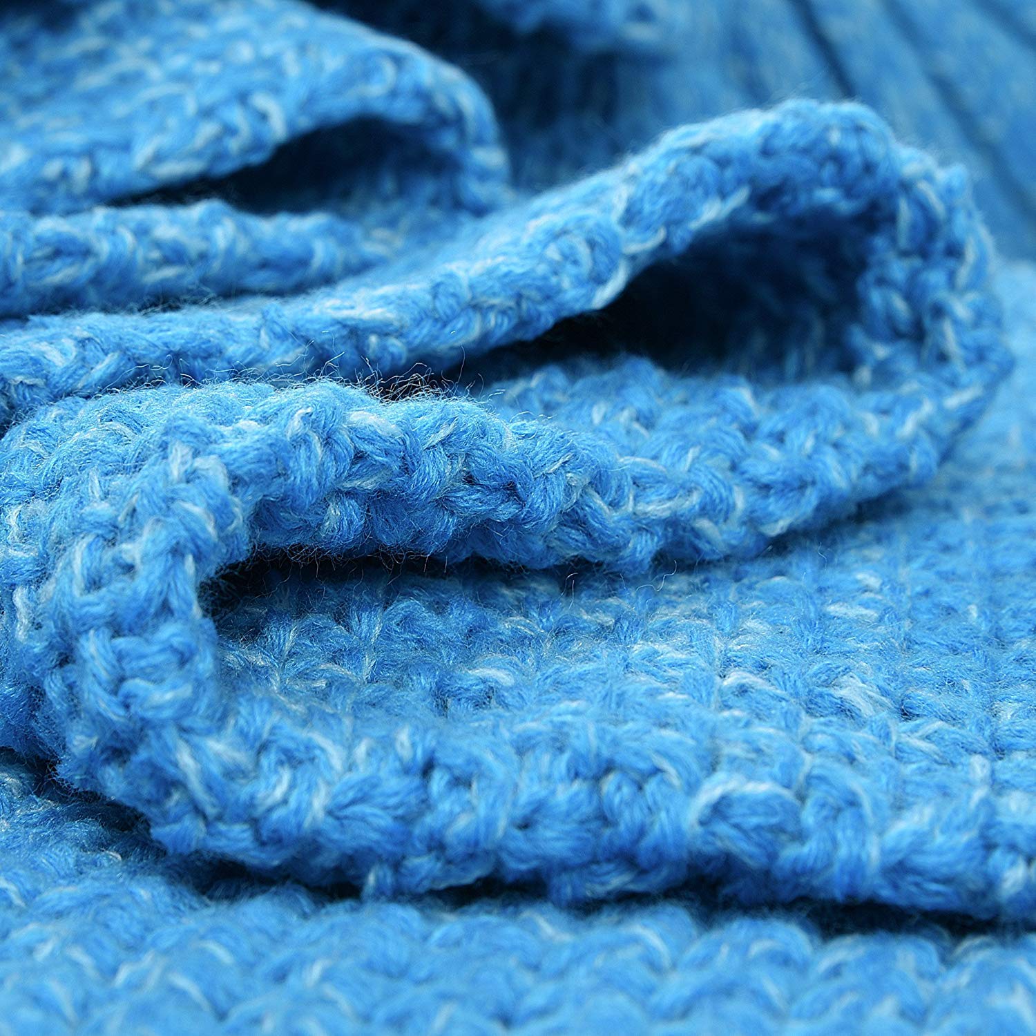 LAGHCAT Mermaid Tail Blanket Knit Crochet Mermaid Blanket for Adult, Oversized Sleeping Blanket, Wave Pattern. (Pink, 71"x35.5")