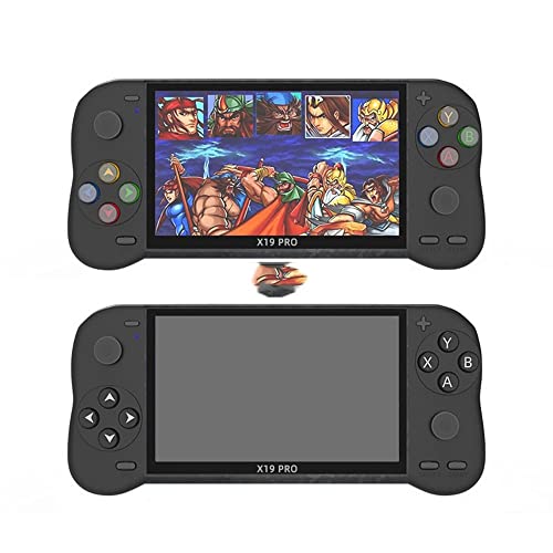 Dual Remote Stick PSP Handheld 5.1-inch Handheld X19PRO Tour GBA Arcade FC Boxing sega Game (Color : Black)