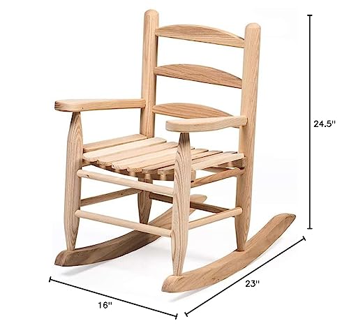 Lehman's Handcrafted Eli & Mattie Amish Made Children's Size Wooden Rocking Chair