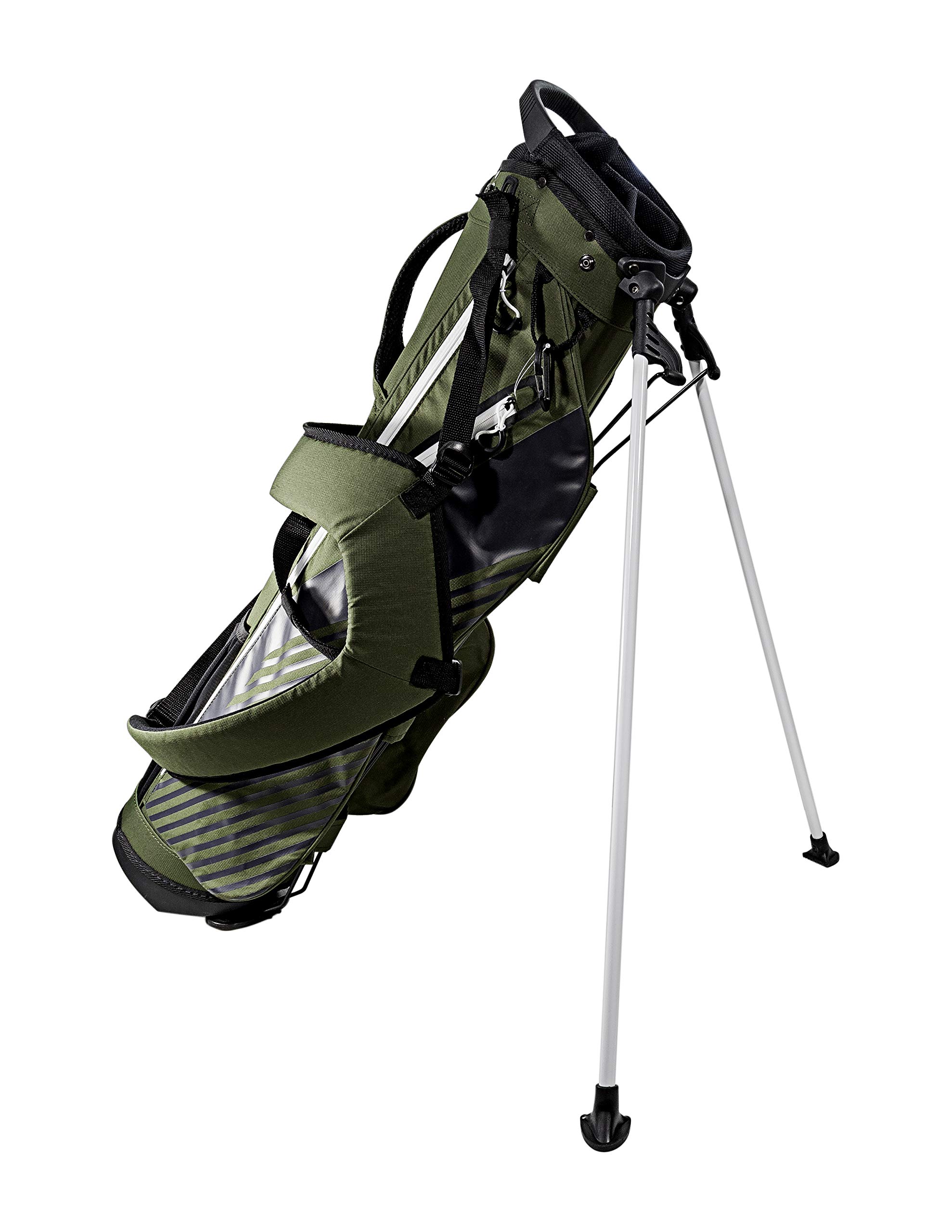 Club Champ Golf Stand Bag, Olive/White