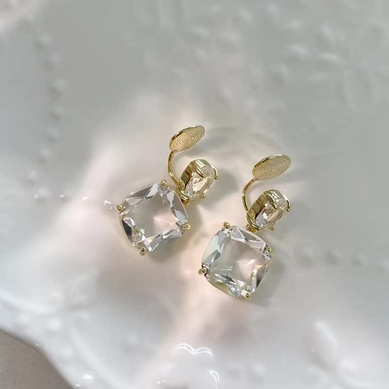 Earrings Hook Without Pierced Ear Clip Ear Stud Combination Butterfly Ear Bone Clip (2PCS Women's Ear Clips)