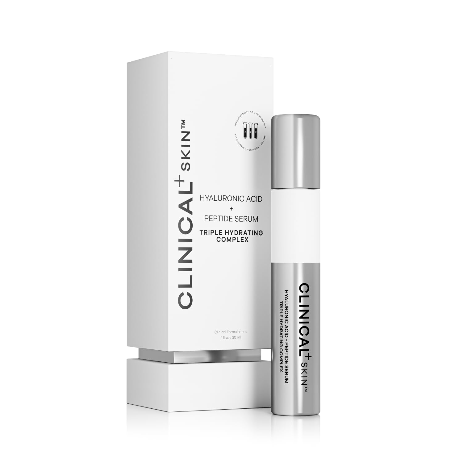 Clinical Skin Hyaluronic Acid + Peptide Serum Triple Hydrating Complex