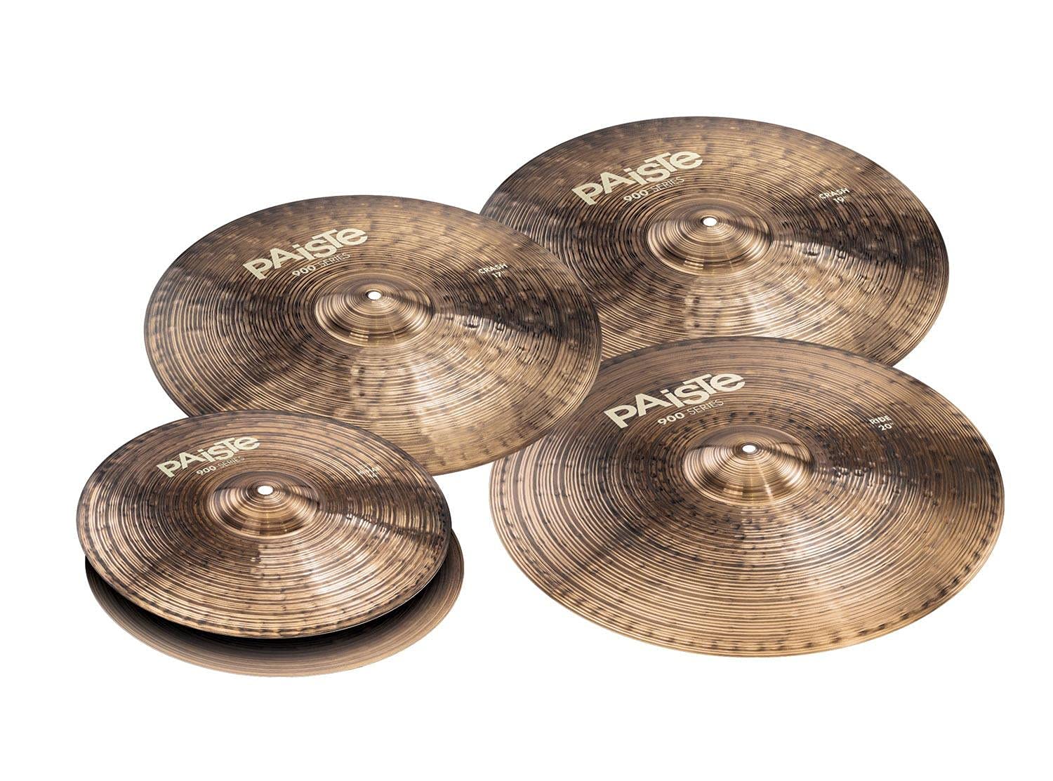Paiste 900 Series Odd Medium Cymbal Set Extended with Free 17" Crash