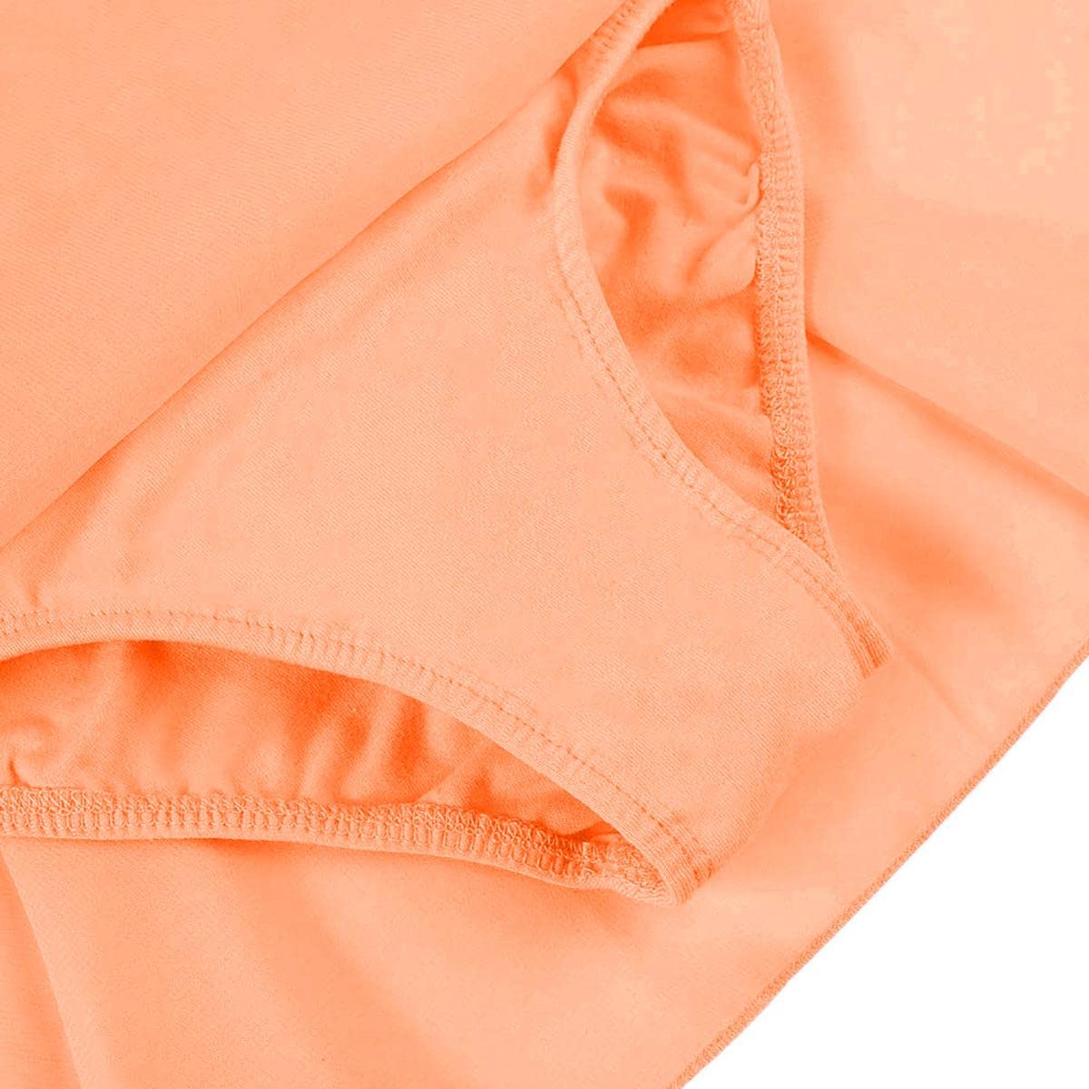 Coutgo Orange Dance Leotard for Girls Ruffle Sleeve Ballet Leotards Dancewear with Tutu