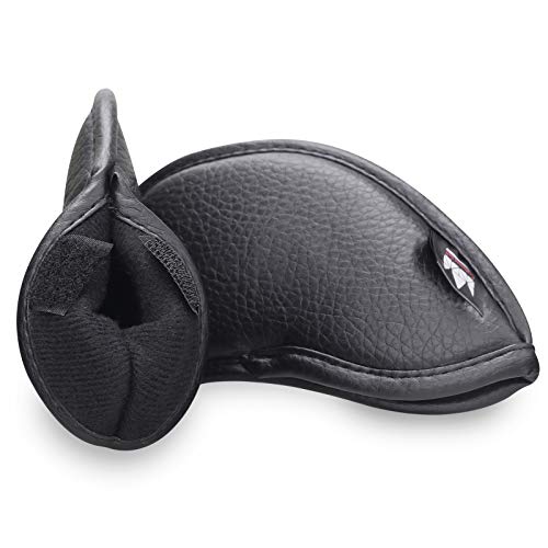 Craftsman Golf 1 set 8pcs Left Handed Synthetic Leather Black Golf Club Head Cover Wedge Iron Protector 48° 50° 52° 54° 56° 58° 60° 62° (1 set 8pcs (48°- 62°))