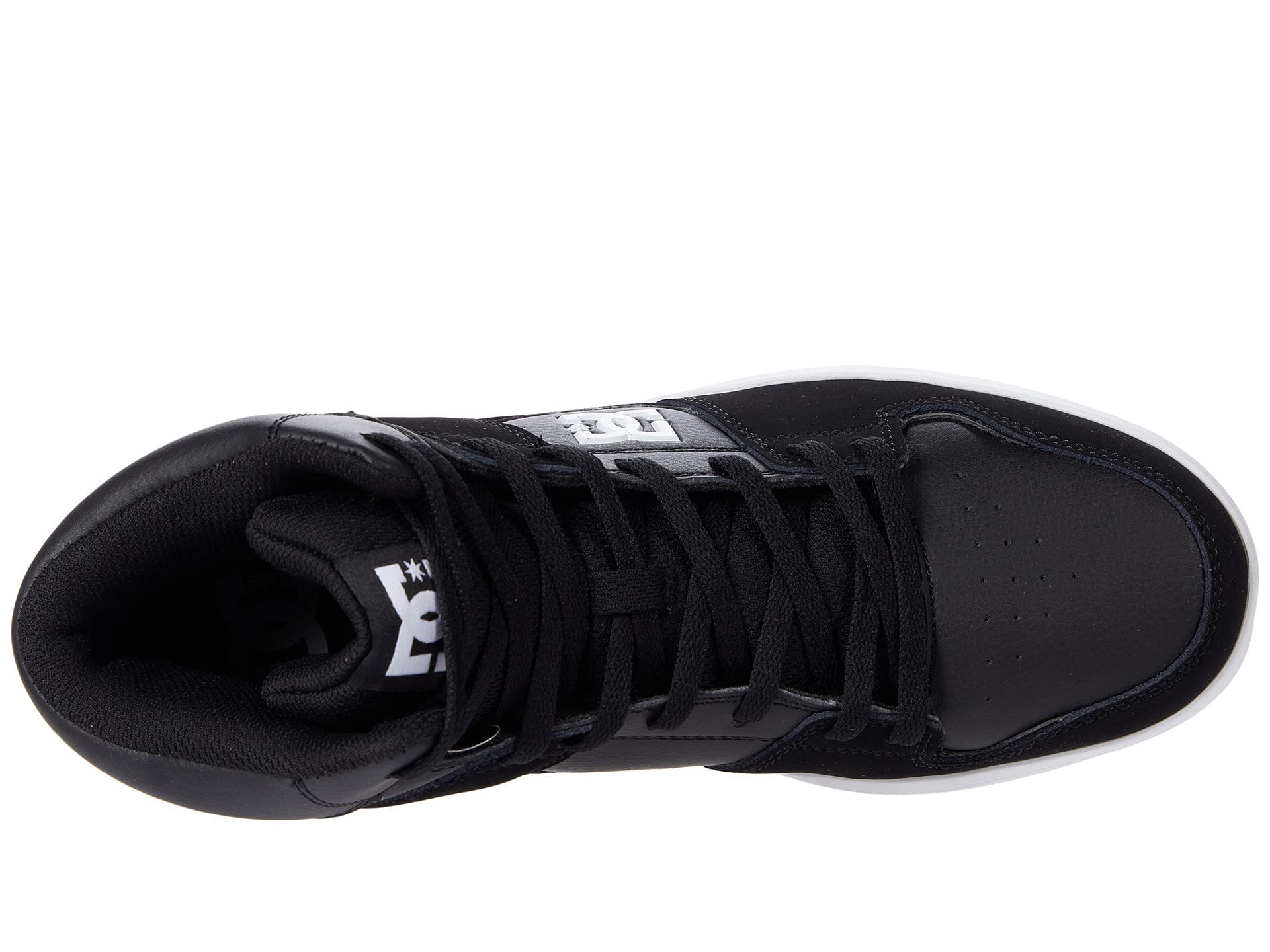 DC Cure Casual High-Top Skate Shoes Sneakers Black/White 10 D (M)