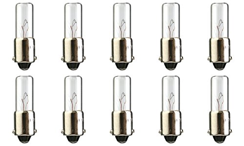 CEC Industries #120MB6 Bulbs, 120 V, 6 W, BA9s Base, T-2 Shape (Box of 10)
