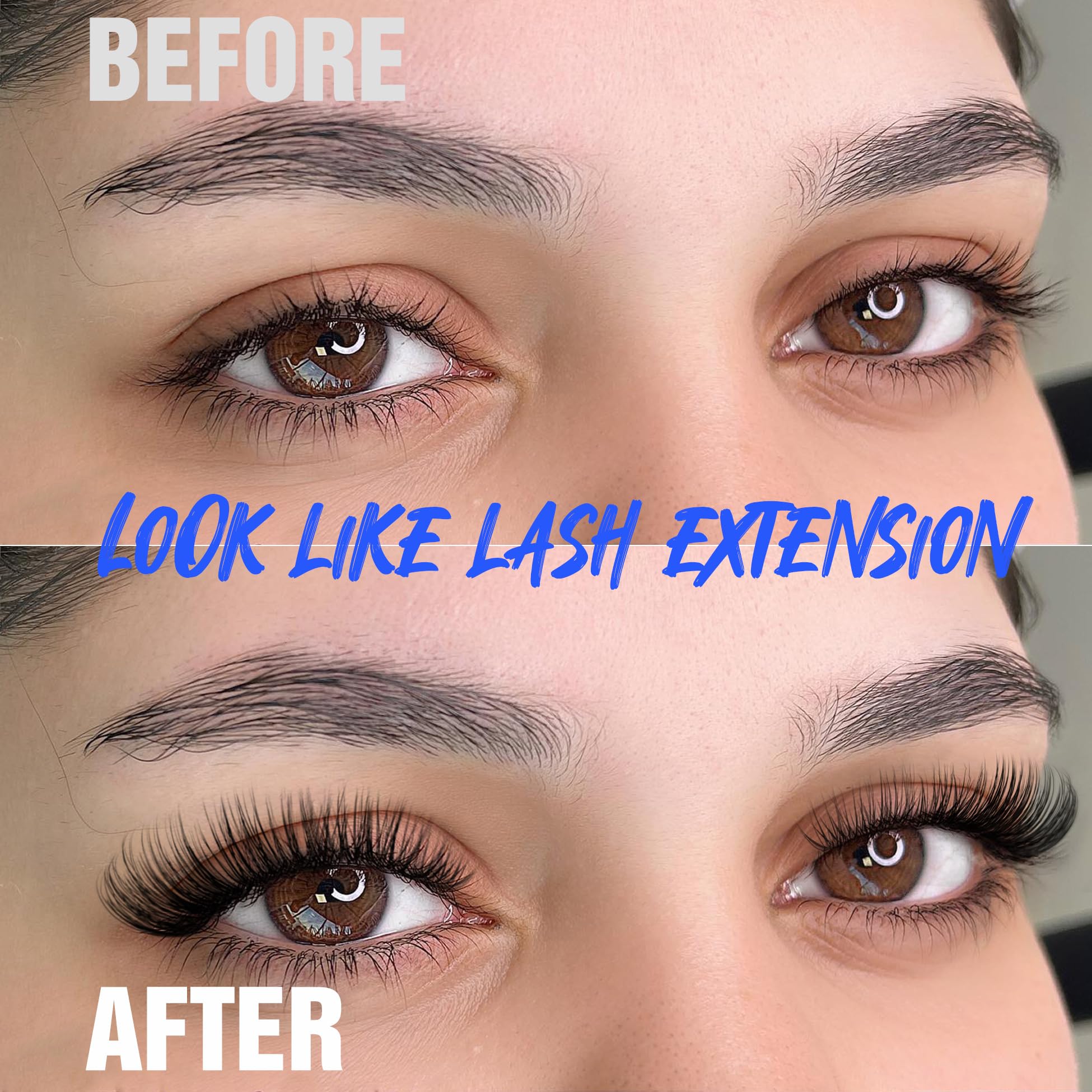 Cluster Lashes Natural Look Wispy Lashes Extensions 84 Pcs DIY at Home C D Curl 10-16MM Eyelash Individual Clusters by Mavphnee