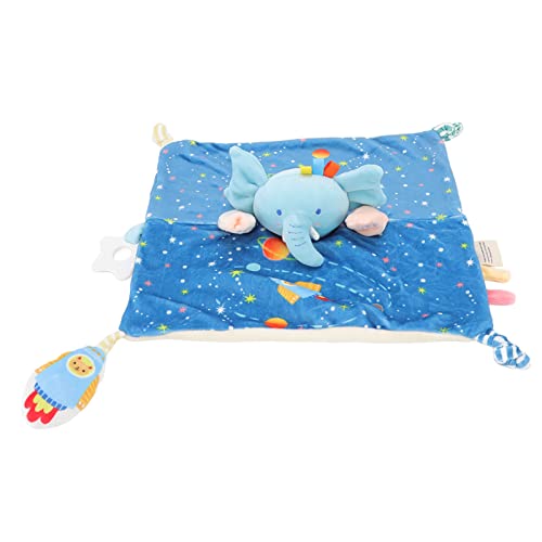 Elephant Security Blanket, Fine Workmanship Puzzle Baby Blankets Unisex Small Lightweight Cute Elephant for Baby Carriage for Baby for Infanette