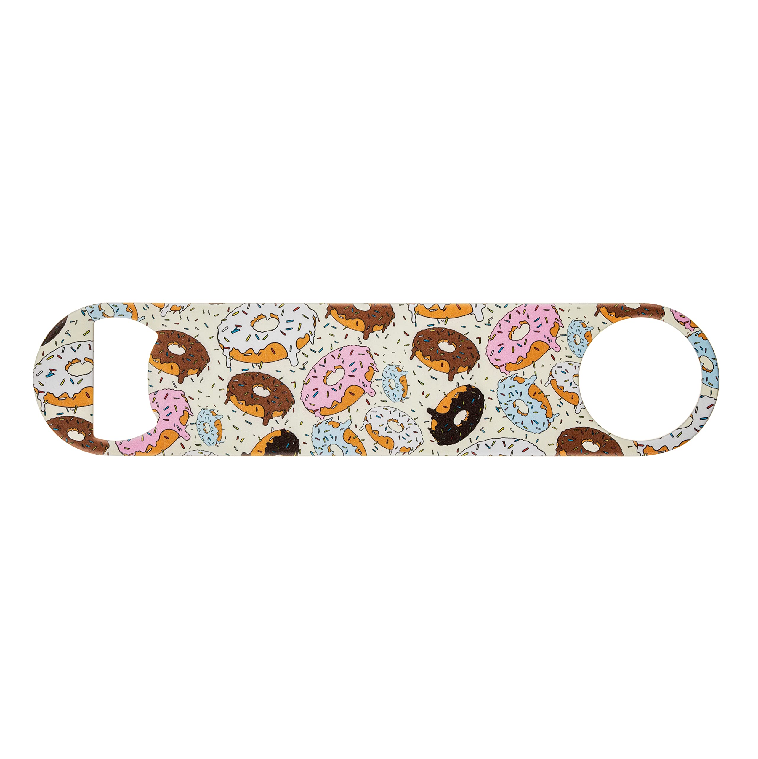 Donut Pattern Powder Coated Steel Bottle Opener
